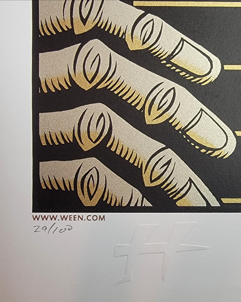 Ween in Chicago 2010 Boognish Capone poster – justinhampton