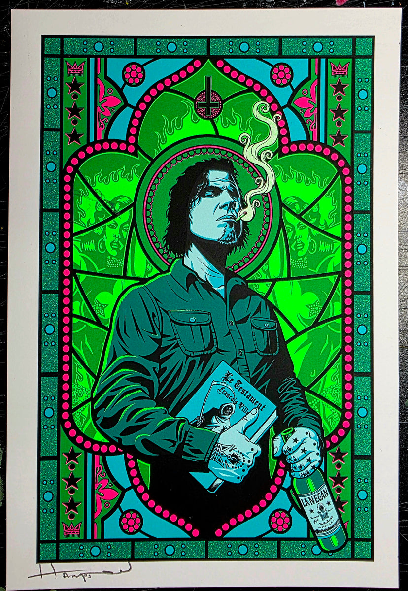 2015 Mark Lanegan 'Night Porter' handbill Irish Edition – justinhampton